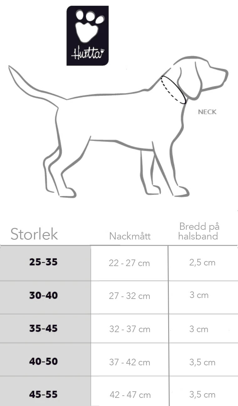 Hurtta Casual eko halsband | Halvstryp hundhalsband